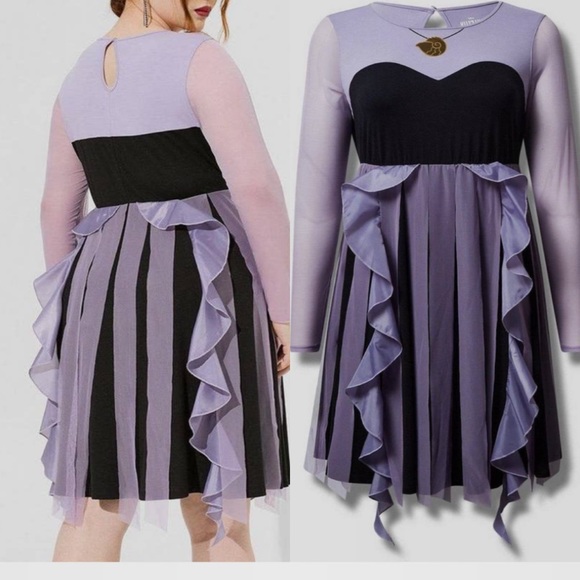 torrid | Dresses | Torrid Disney The Little Mermaid Ursula Mini Tulle ...